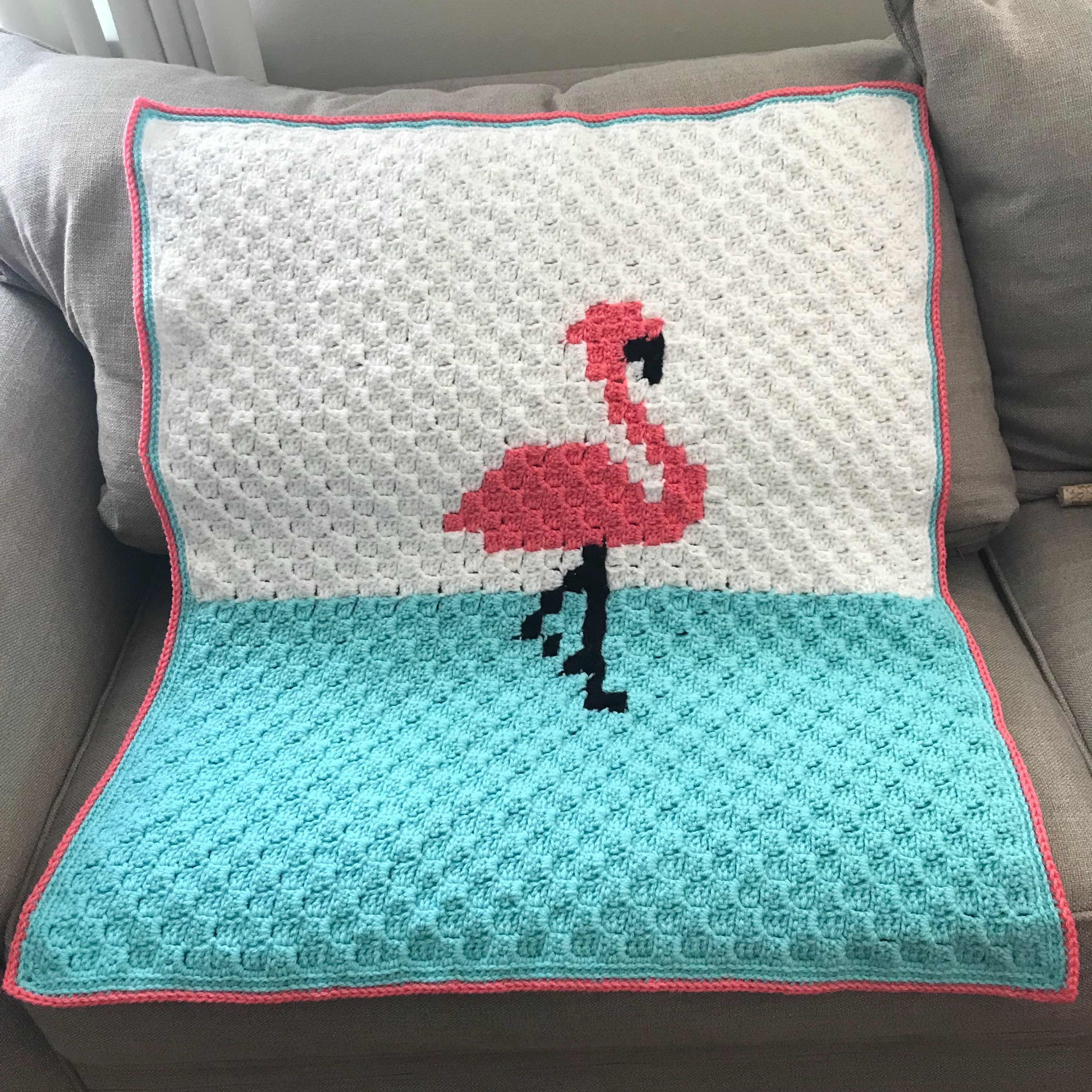 CROCHET PATTERN Flamingo Baby Blanket - Etsy