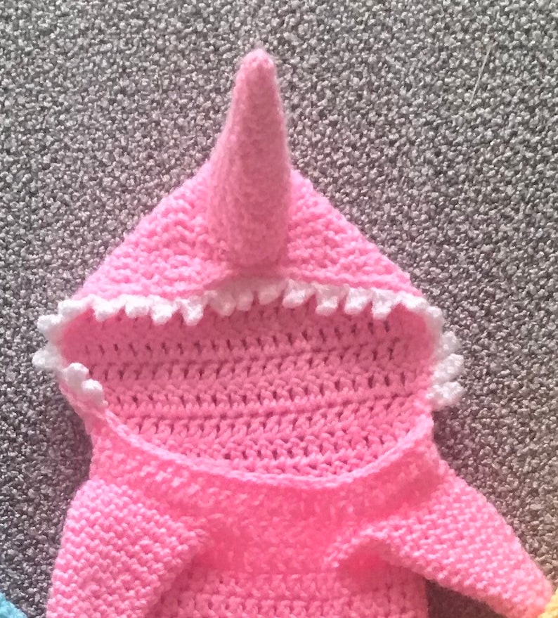 CROCHET PATTERN - Newborn Shark Costume - Etsy