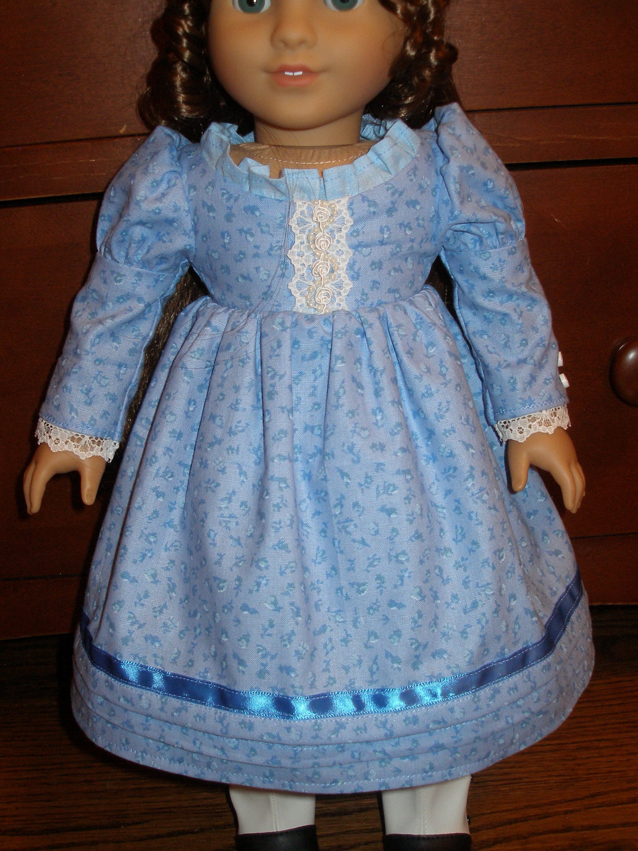 Handmade Regency Dress for American Girl or Other 18" Dolls - Blue - Etsy