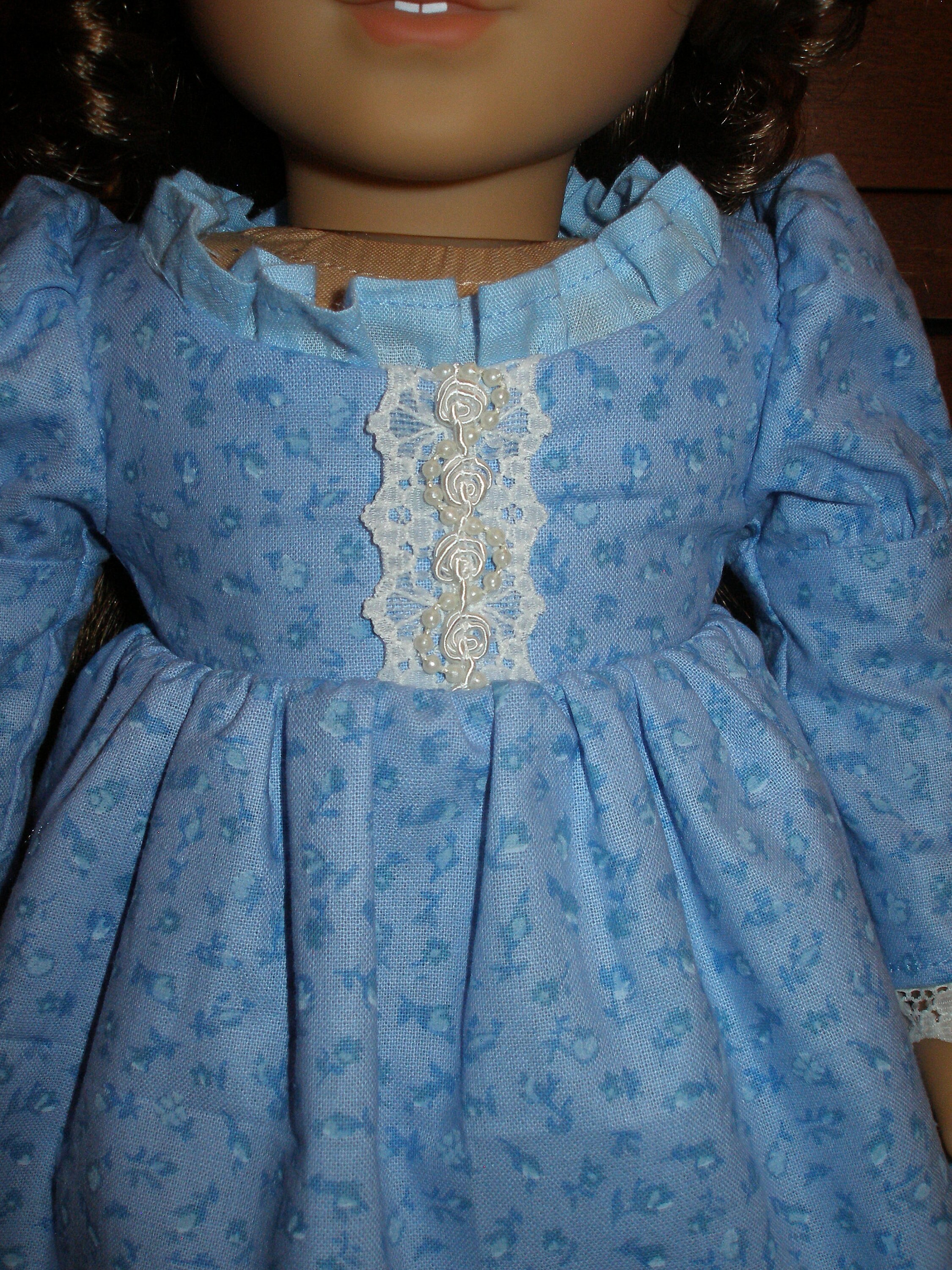 Handmade Regency Dress for American Girl or Other 18" Dolls - Blue - Etsy