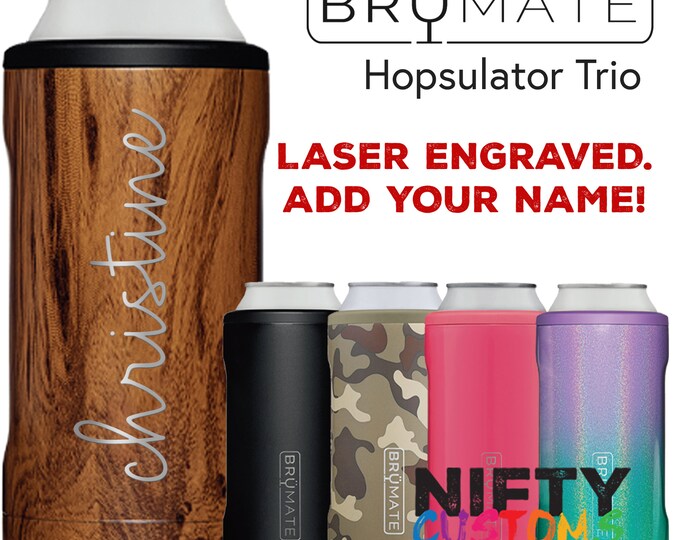 BRUMATE TRIO Custom Brumate Hopsulator Trio Leakproof Cup or Can Coozie ...