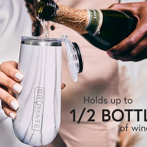 Personalized Brumate Champagne Flute - Brümate Stemless Wine Cup ...