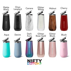 Personalized Brumate Champagne Flute - Brümate Stemless Wine Cup ...