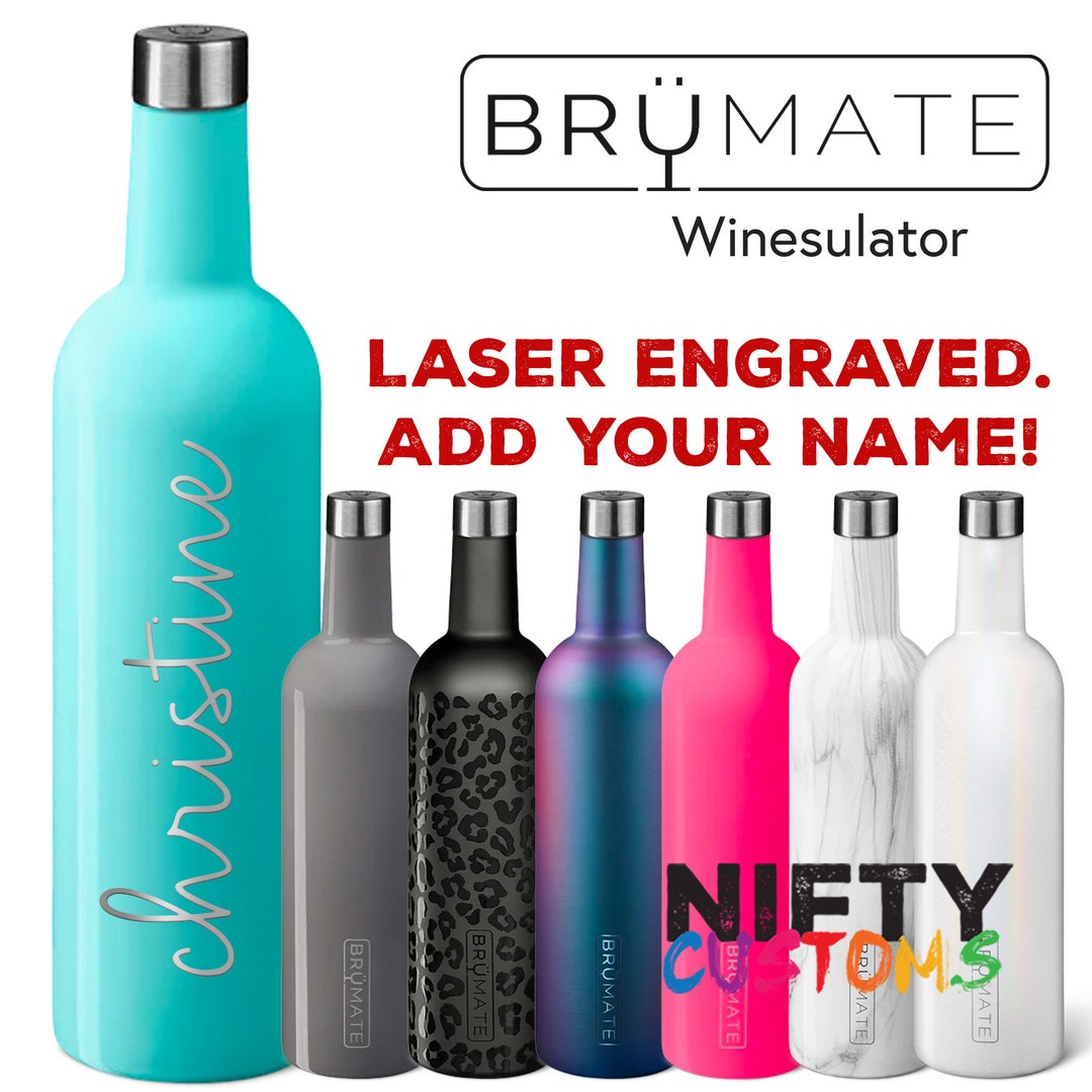 Personalized Brumate Wine Bottle - Winesulator - Insulated Stainless ...
