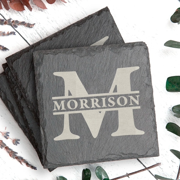 Monogram Coaster - Etsy