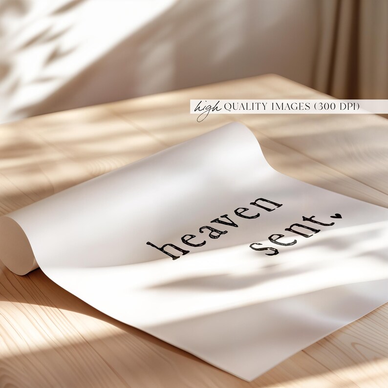 Heaven Sent, Nursery Room Print, Christian Nursery, Digital Printable ...