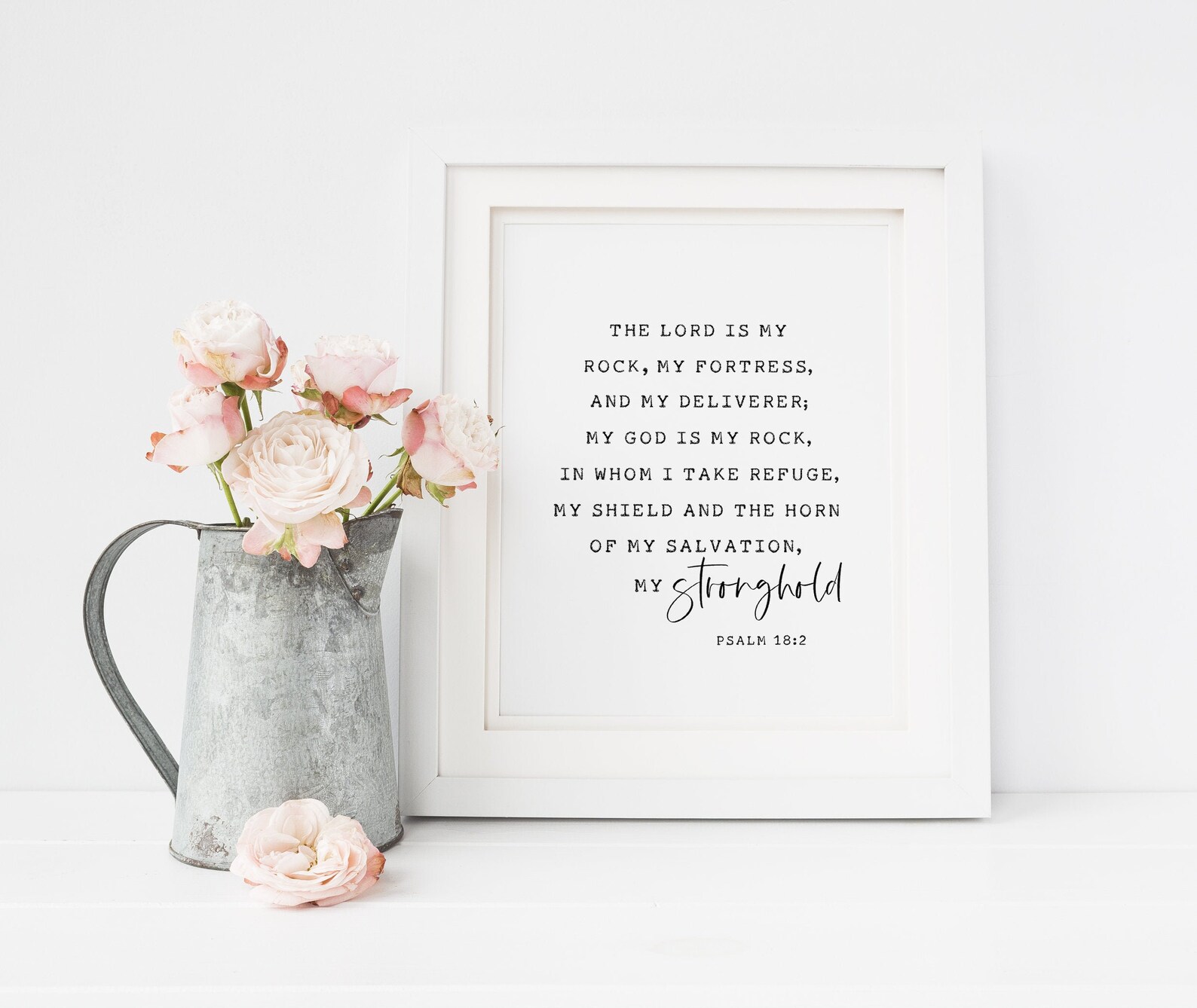 Buy The Lord is My Rock Psalm 18 2 Bible Verse Scripture Psalm Online ...