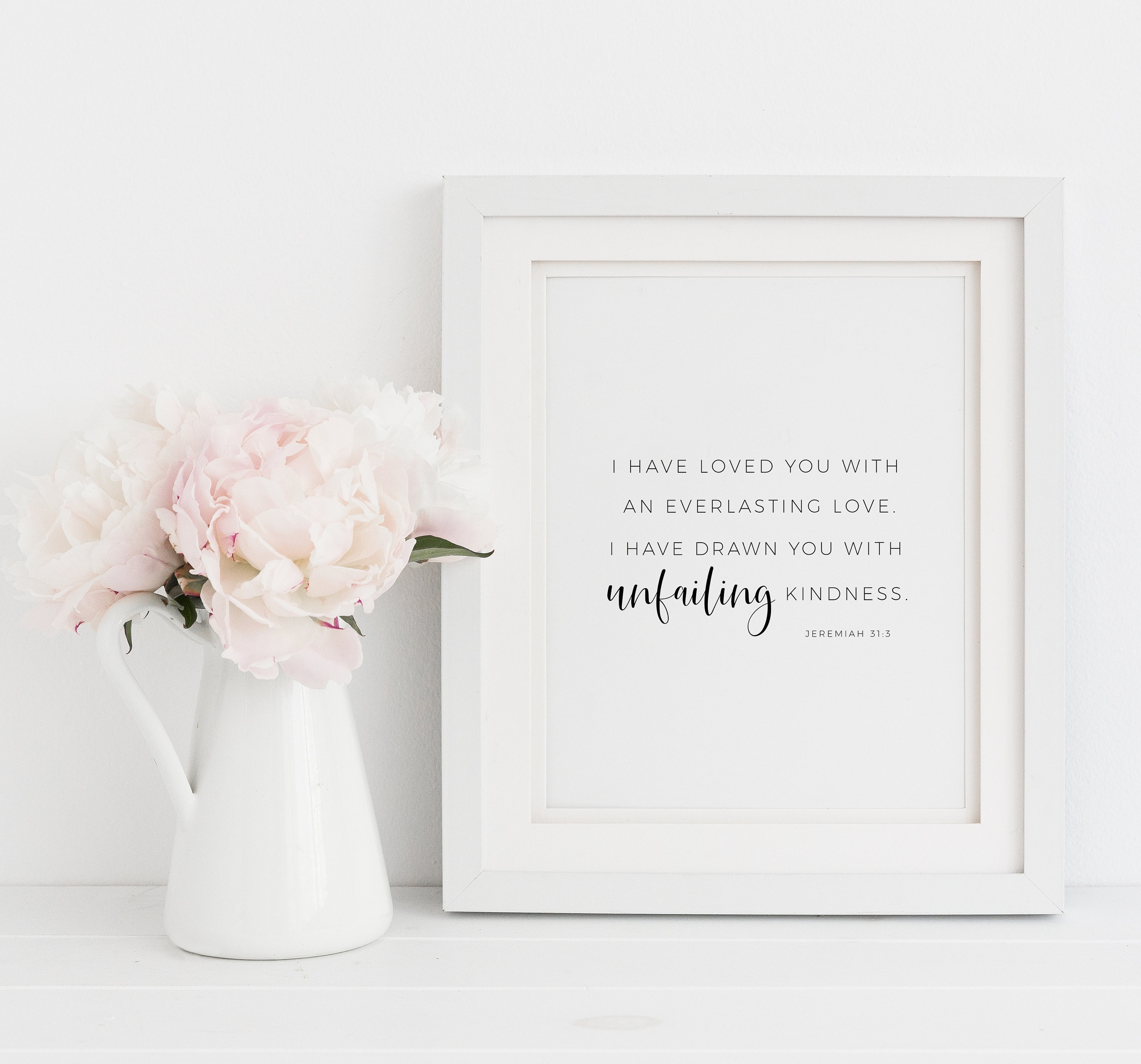 I Have Loved You Everlasting Love Jeremiah 31 3 Bible Verse | Etsy