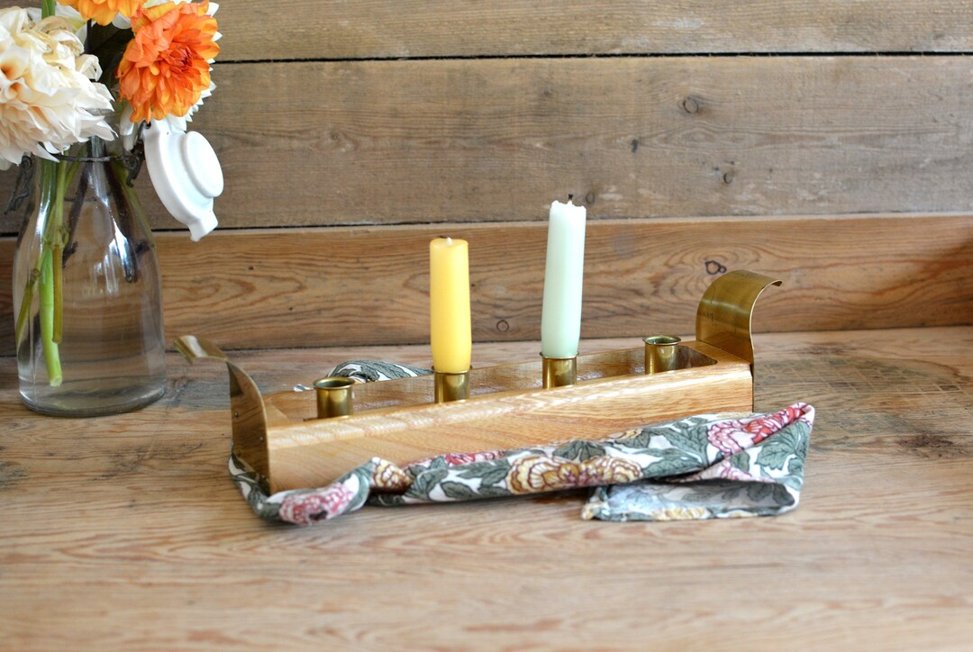Classic Advent Candle Stand, Advent Candle Holder, Simple Wooden Advent ...