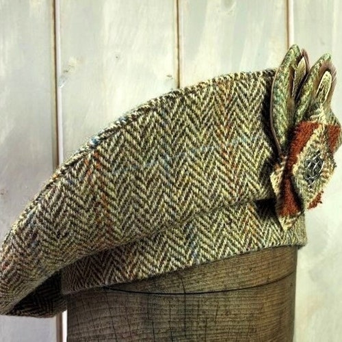 Harris Tweed® Beret/tam 0' Shanter. Celtic Hat. Outlander - Etsy