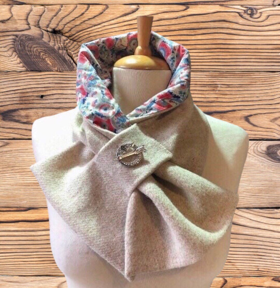 Harris Tweed® Scottish Wrap Cream Tweed Scarf Cowl Snood - Etsy