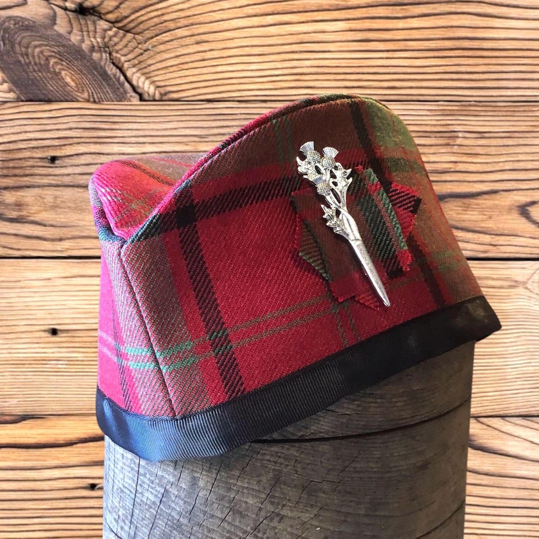 Pure Wool Maxwell Clan Tartan Glengarry, Traditional Scottish Bonnet ...