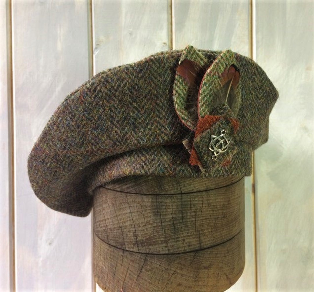 Harris Tweed® Beret/tam 0' Shanter. Celtic Hat. Outlander - Etsy