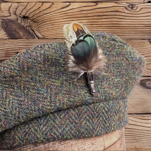 Harris Tweed® Green Beret Tam 0' Shanter, Celtic Hat, Green Tam ...