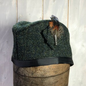 Harris Tweed® Glengarry, Green Scottish Bonnet, Highland Wear, Military ...