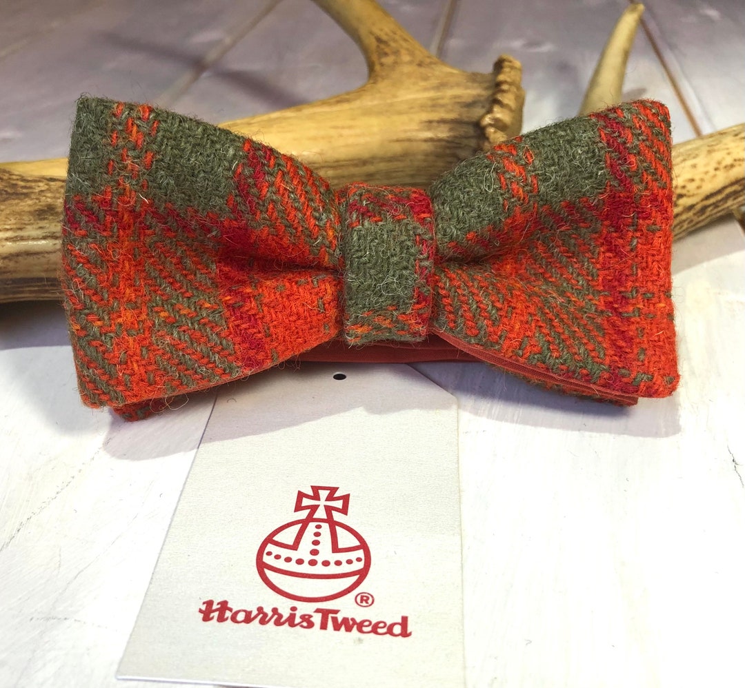 Harris Tweed® Harris Tweed Bow Tie, Tartan Bow Tie, Wedding Tie ...
