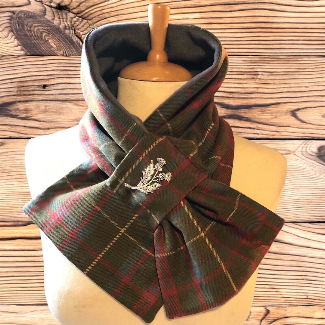 Scottish 100% Wool Tartan Scarf, Neck Wrap, Neck Warmer, Neck Gaiter ...