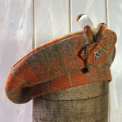 Harris Tweed® Beret/tam 0' Shanter. Celtic Hat. Outlander - Etsy