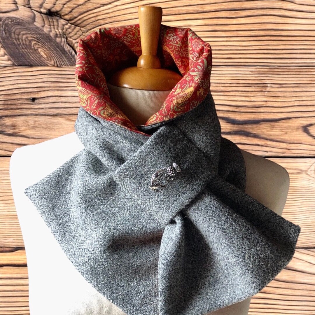 Harris Tweed® Neck Warmer, Spring Scarf, Scottish Wrap, Neck Gaiter ...