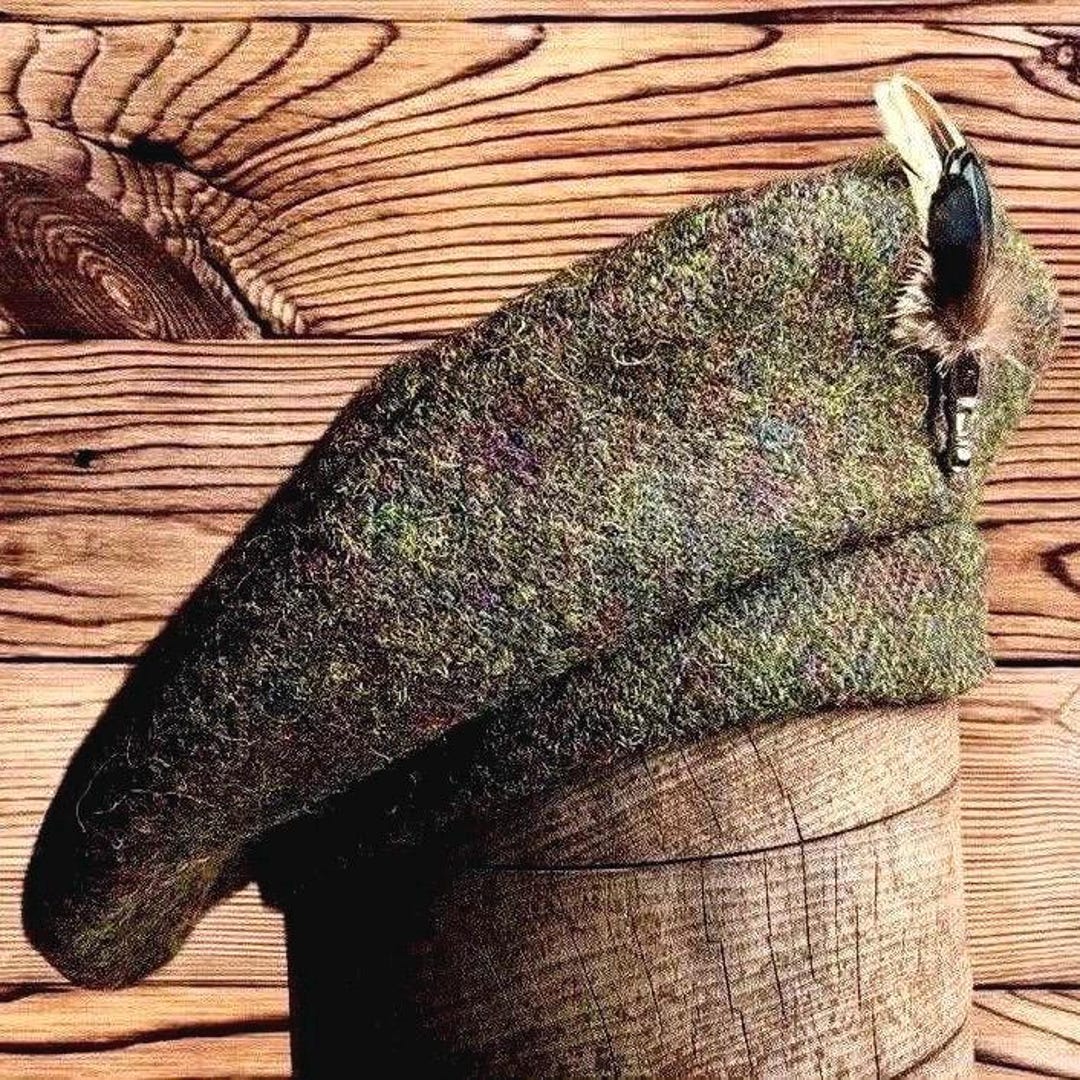 Harris Tweed® Green Beret Tam 0' Shanter, Celtic Hat, Green Tam ...