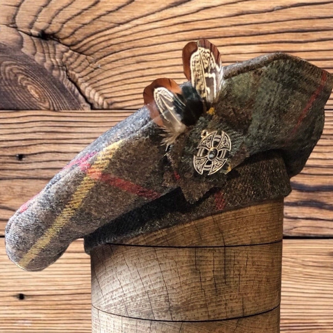 Scottish Clan Stewart Tartan Beret Tam 0' Shanter, Celtic Hat, Clan ...