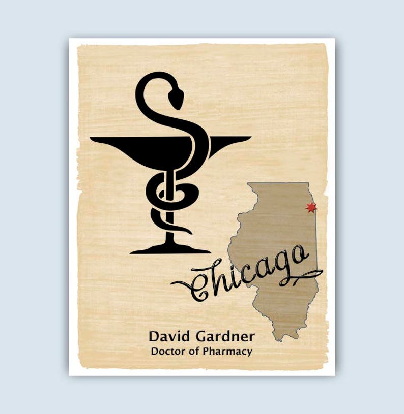 Pharmacy Art, PERSONALIZED Pharmacist Print, Pharmacy Decor, Pharmacist ...