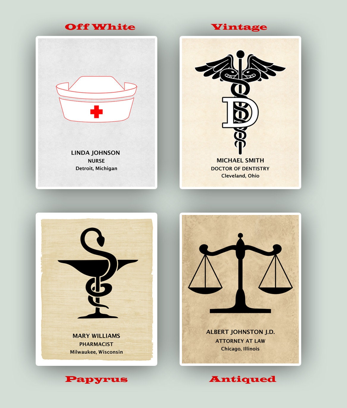 PERSONALIZED Print, Personalized Job Art, Graduation Gift, Graduation ...