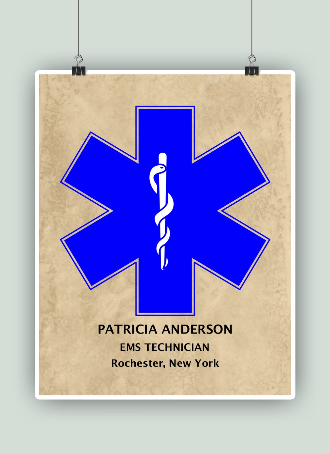 EMS Print, PERSONALIZED Print, Health Care, Emergency Medical Services ...