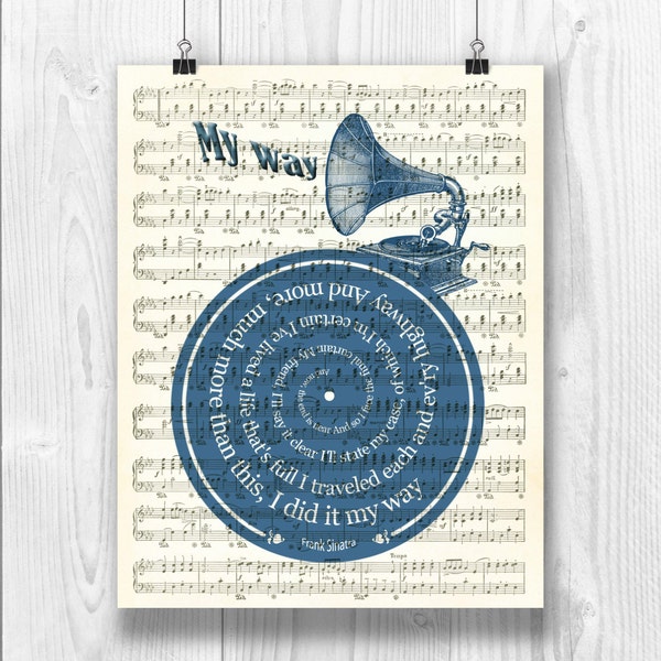 Frank Sinatra My Way Poster - Etsy