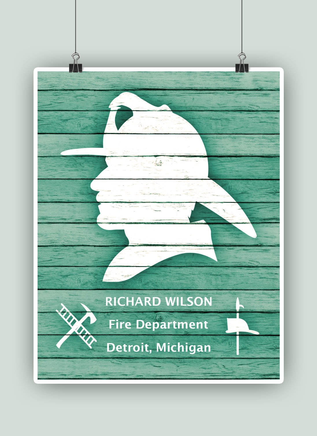 Firefighter Gift PERSONALIZED Firemen Print Fireman Print - Etsy