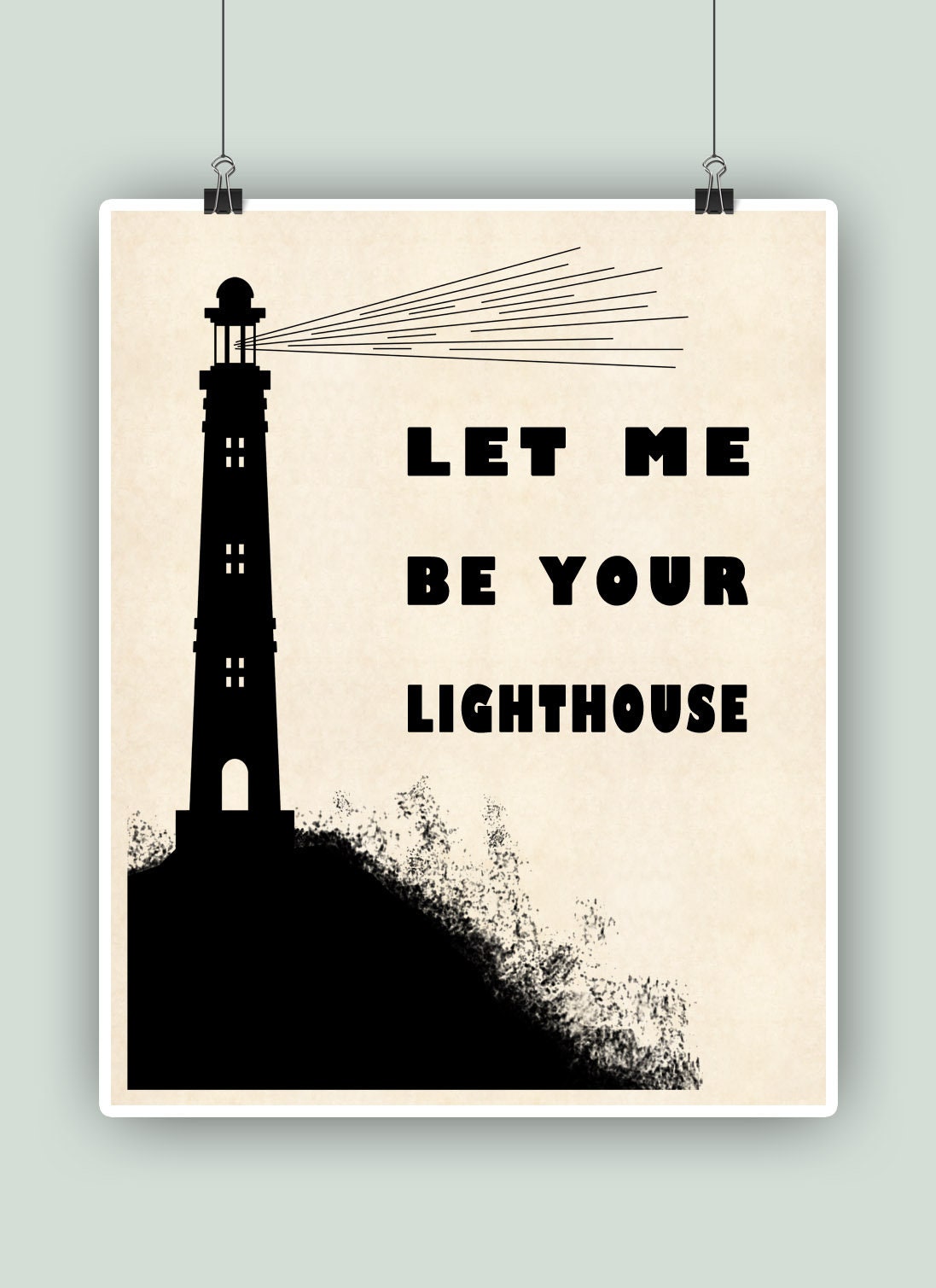 Lighthouse Art, Lighthouse Print, Lighthouse Poster, Lighthouse Quote ...