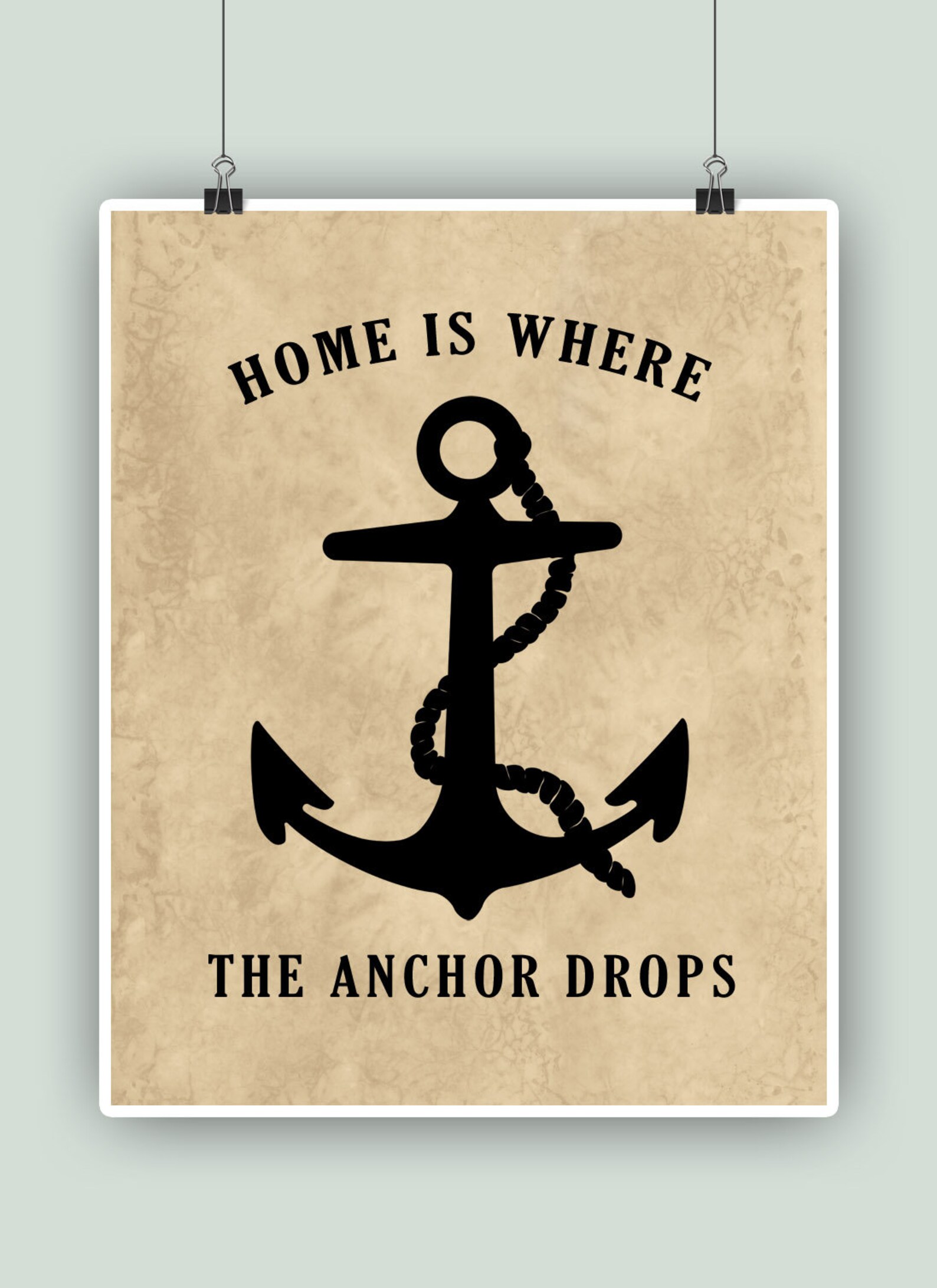 Anchor Art Quote, Nautical Art, Nautical Poster, Anchor Print, Anchor ...