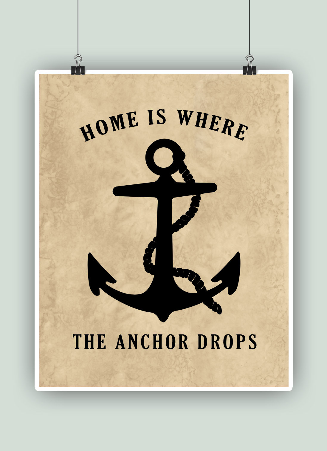 Anchor Art Quote, Nautical Art, Nautical Poster, Anchor Print, Anchor ...