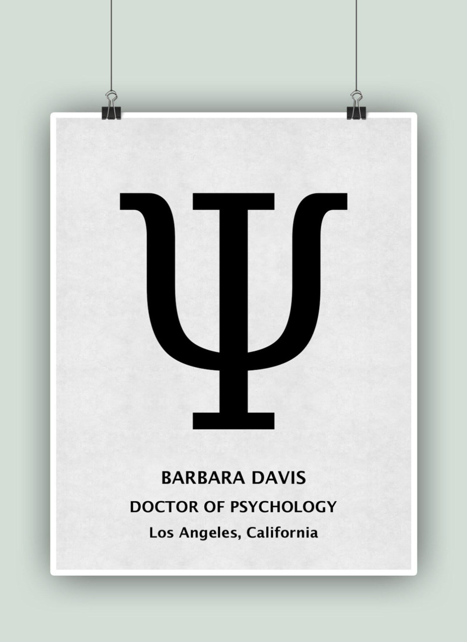 Psychology Art, PERSONALIZED Psychology Print, Psychiatry Poster ...