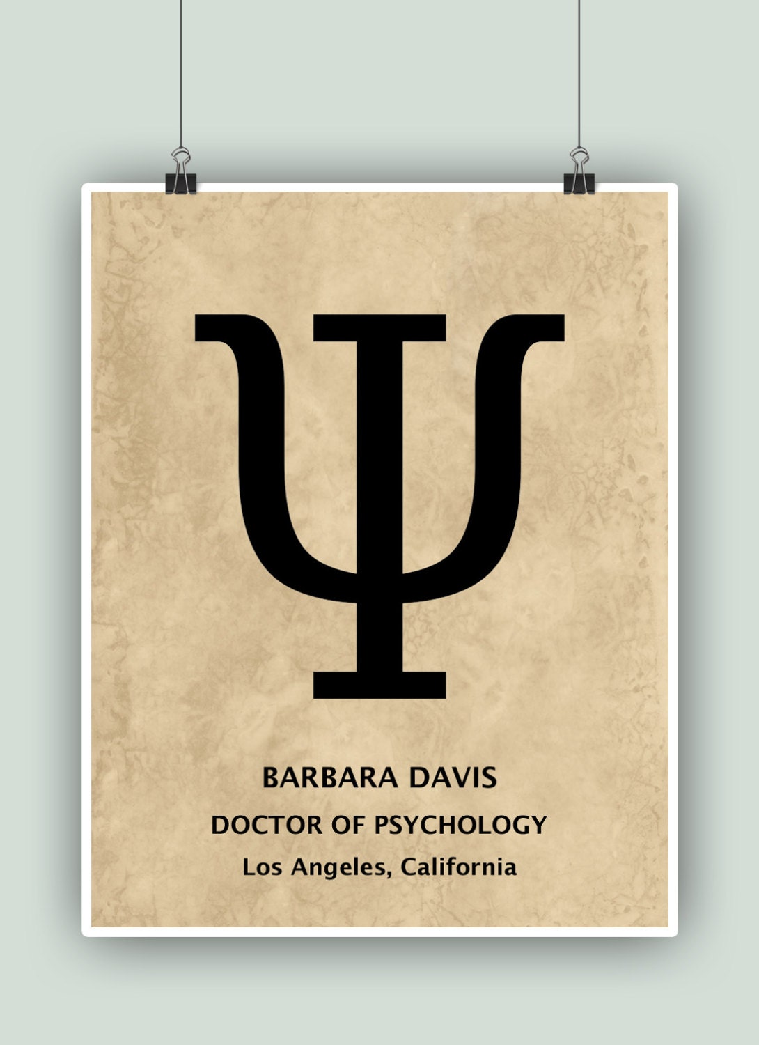 Psychology Art, PERSONALIZED Psychology Print, Psychiatry Poster ...