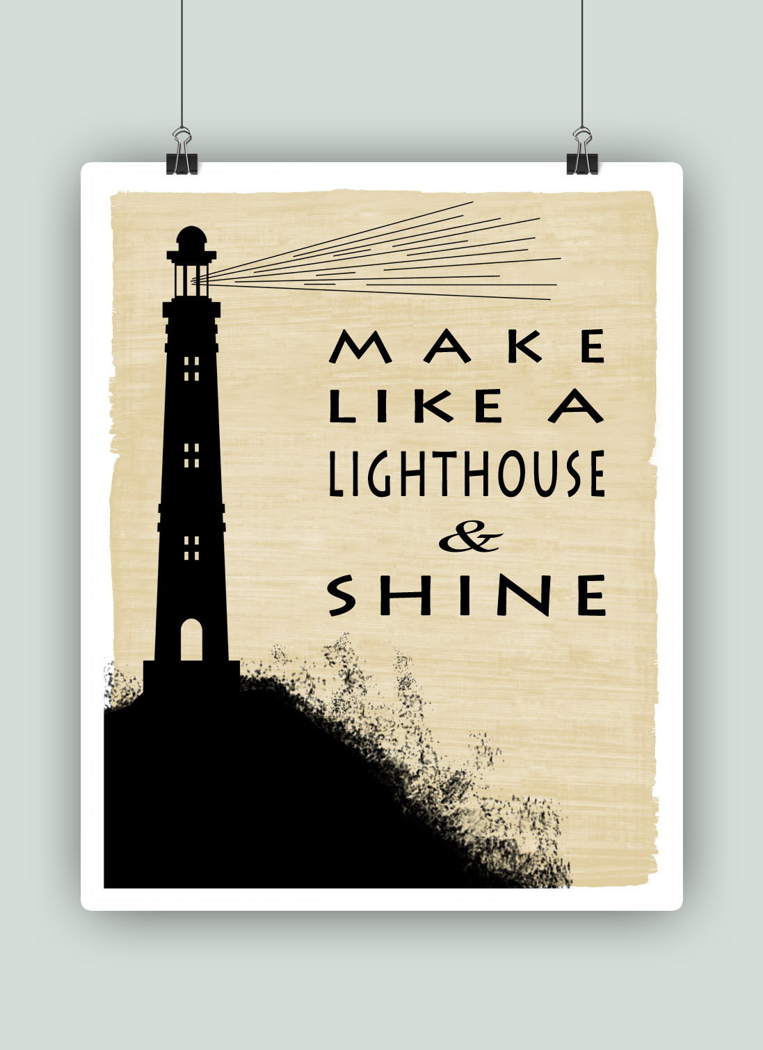 Lighthouse Art, Lighthouse Print, Lighthouse Poster, Lighthouse Quote ...