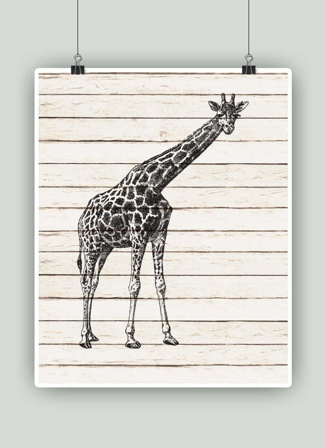 Giraffe Art Giraffe Print African Art Giraffe Poster - Etsy