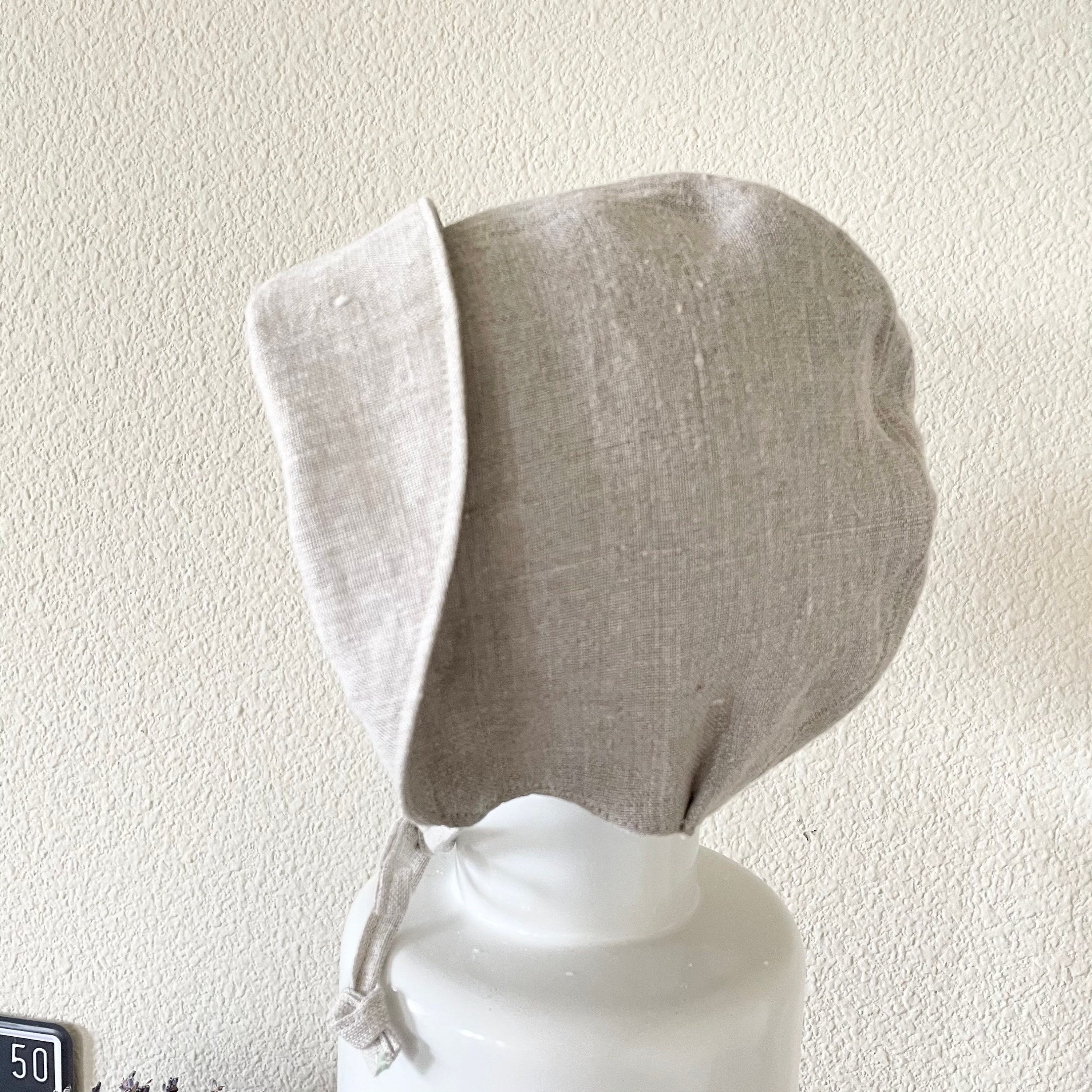 Linen Baby Bonnet/ Gender Neutral/ Reversible/12-18months | Etsy