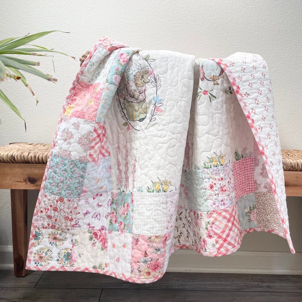 Patchwork Rabbit - Etsy