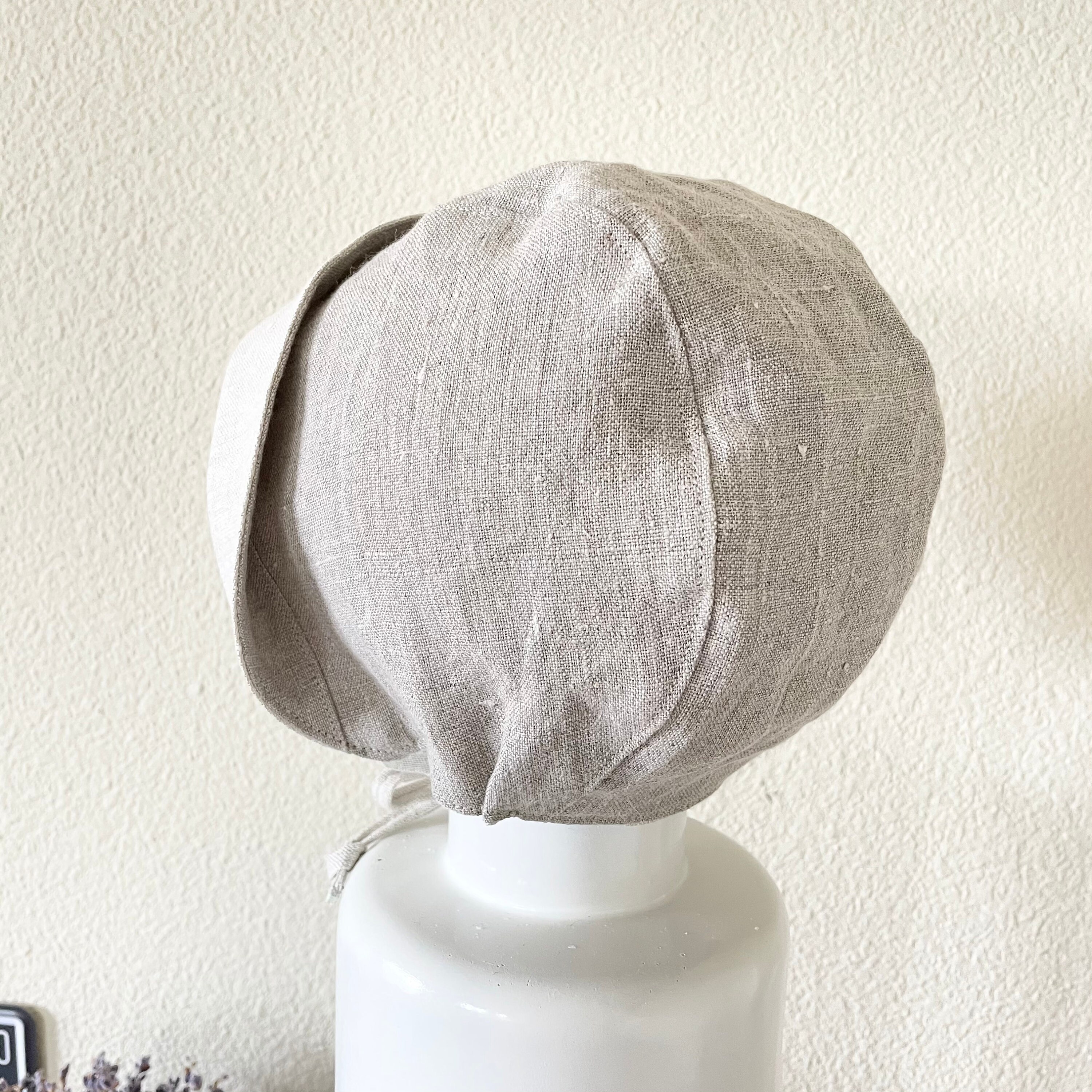 Linen Baby Bonnet/ Gender Neutral/ Reversible/12-18months | Etsy