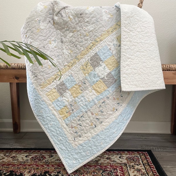 Neutral Baby Quilt - Etsy