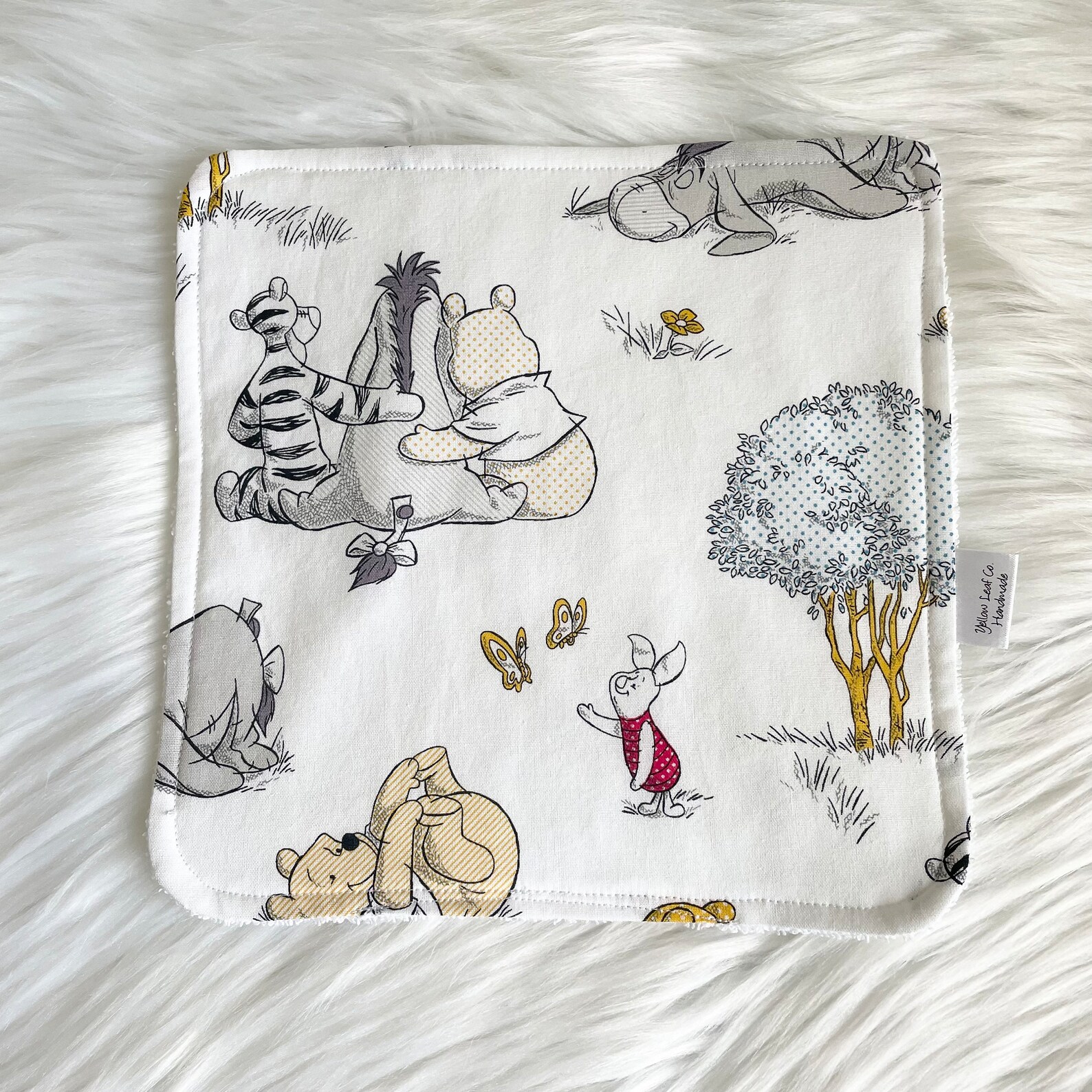 Winnie the Pooh Wash Cloth Set/ A Set of 3/ 8x8 - Etsy