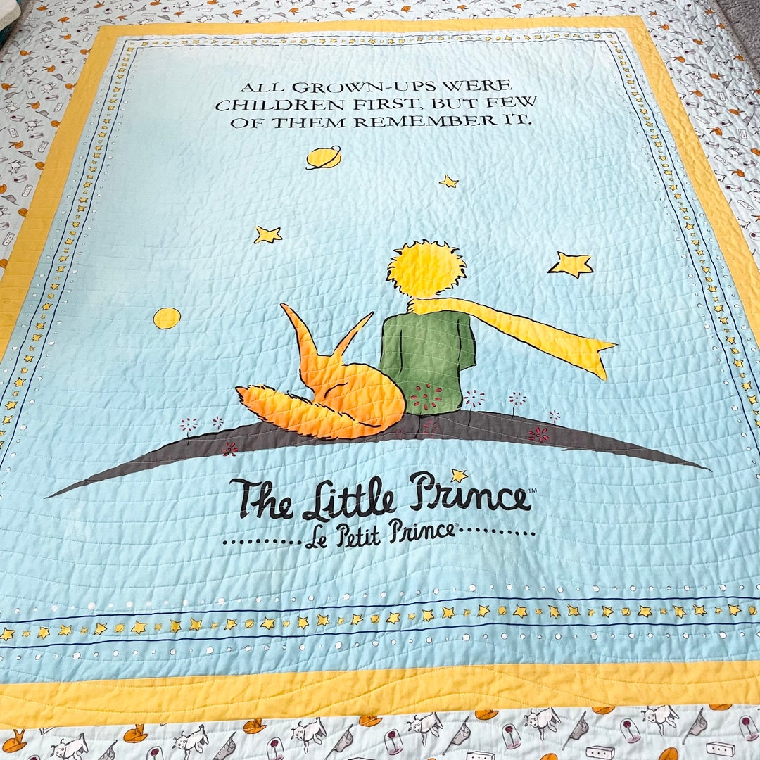 The Little Prince Quilt/ Toddler Size Quilt/69”x47”/ Aqua Blue - Etsy