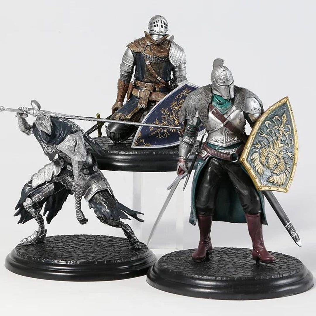 Dark Souls Black Knight & Artorias Statue – Faraam Knight PVC ...