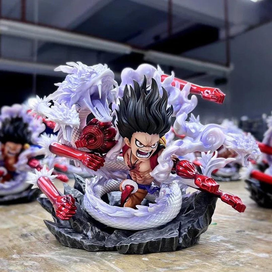 One Piece Luffy Gear 4 Snake Man Figure Anime PVC Model Doll - Etsy