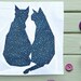 FPP Pattern Cat 1 Silhouette Foundation Paper Piecing 25x25cm or 10 ...