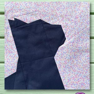 Cat Quilt Block Pattern Beginners Foundation Paper Piecing Printable ...