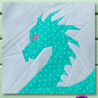 Dragon Quilt Pattern: Fantasy Animal Design (PDF Download) - Etsy