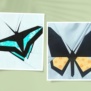 Foundation Paper Piecing Pattern Borneo Garden Butterfly Collection ...