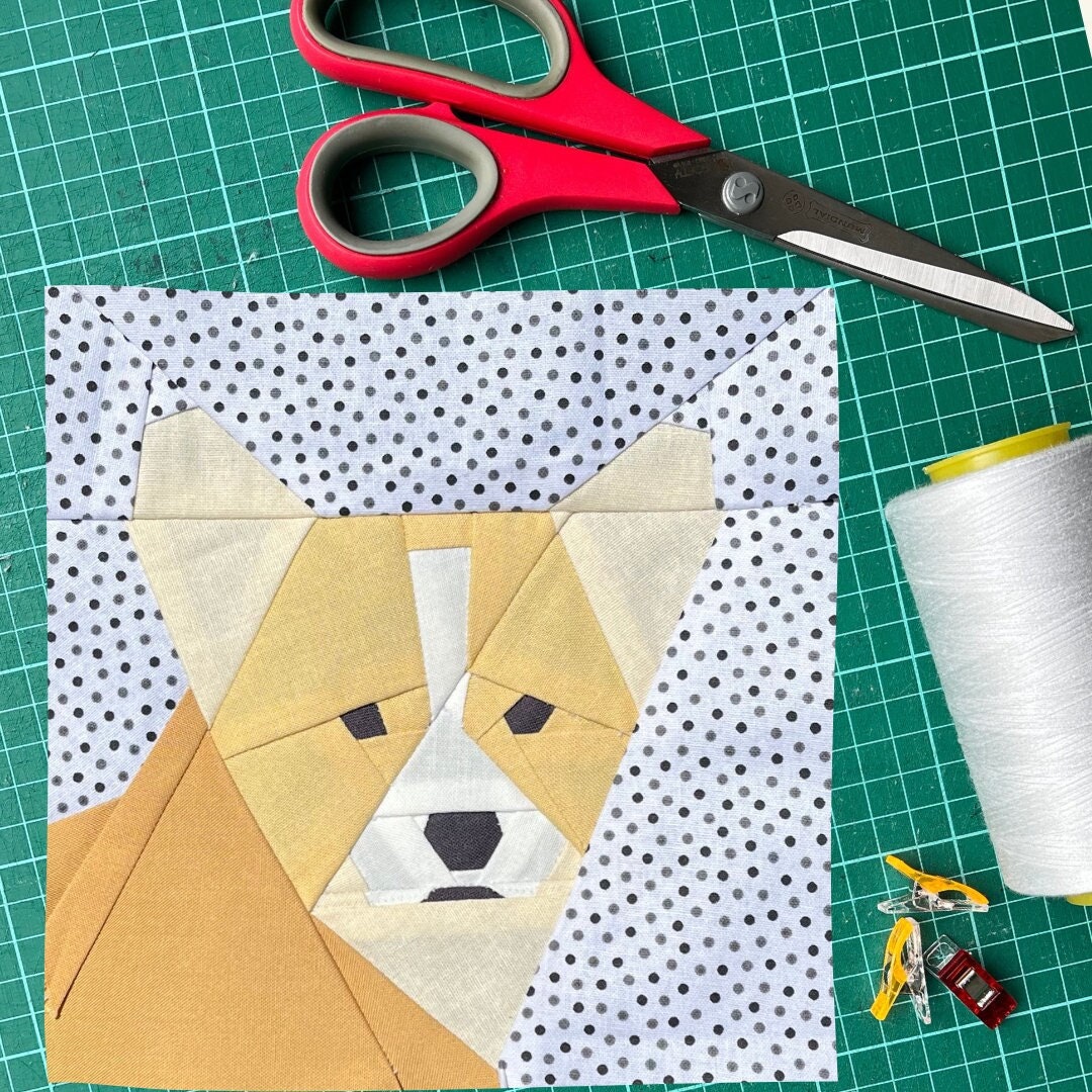 FPP Pattern Pembroke Welsh Corgi Dog Foundation Paper Piecing - Etsy